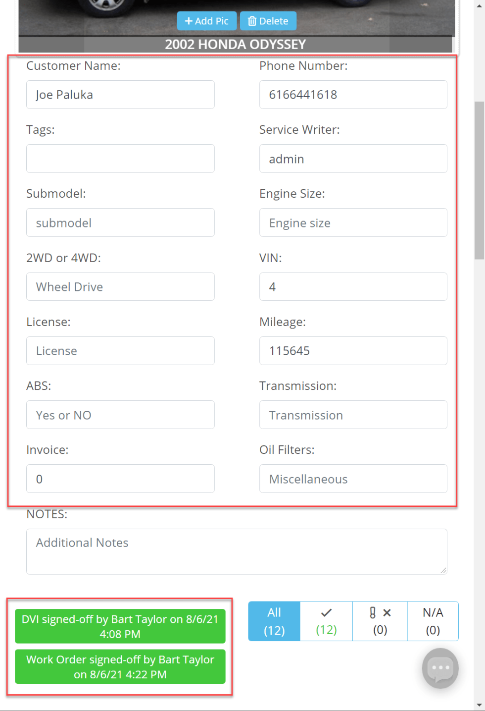 QC Sheet Usage - Autoflow