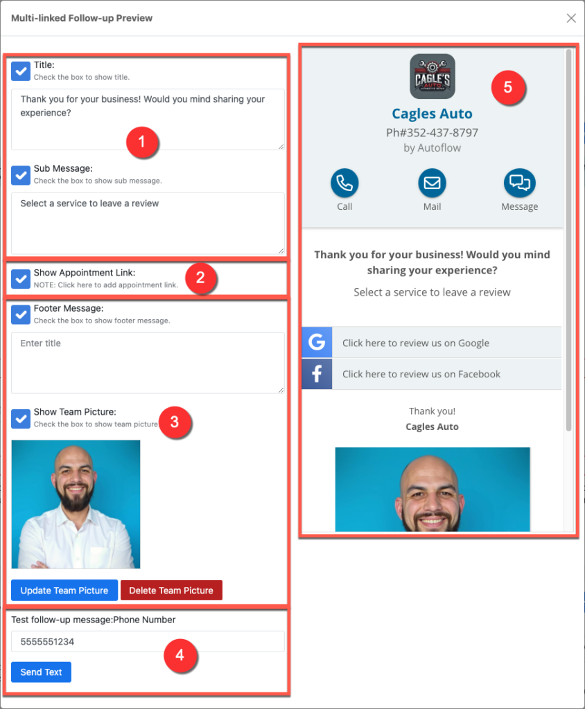 Review Page Setup - Autoflow